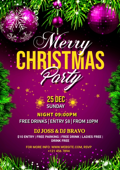 christmas party flyer Template | PosterMyWall