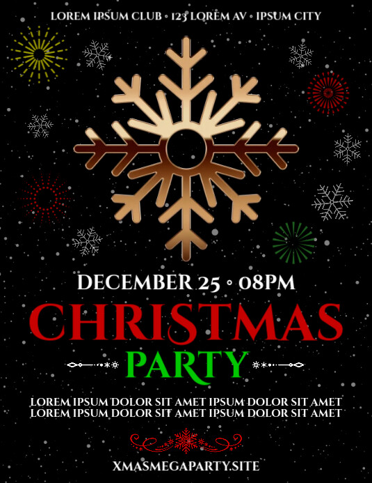 Selebaran Pesta Natal Templat | PosterMyWall