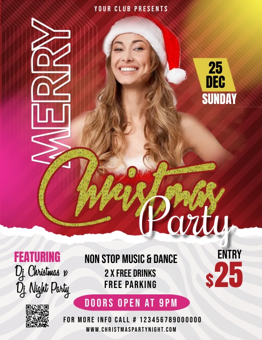 Christmas Party Flyer Template | PosterMyWall