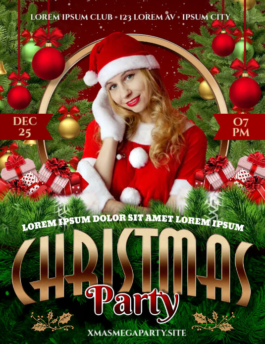 Selebaran Pesta Natal Templat | PosterMyWall