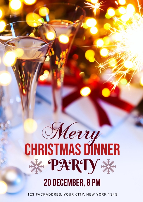 Christmas party Flyer Template | PosterMyWall