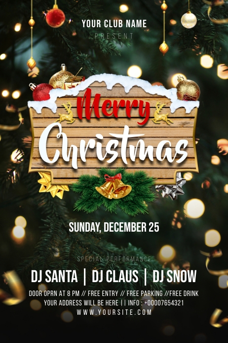 Brosur Pesta Natal / Brosur Template Poster | PosterMyWall
