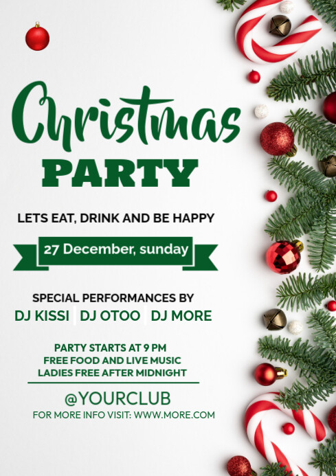 Christmas Party Flyer Template | PosterMyWall