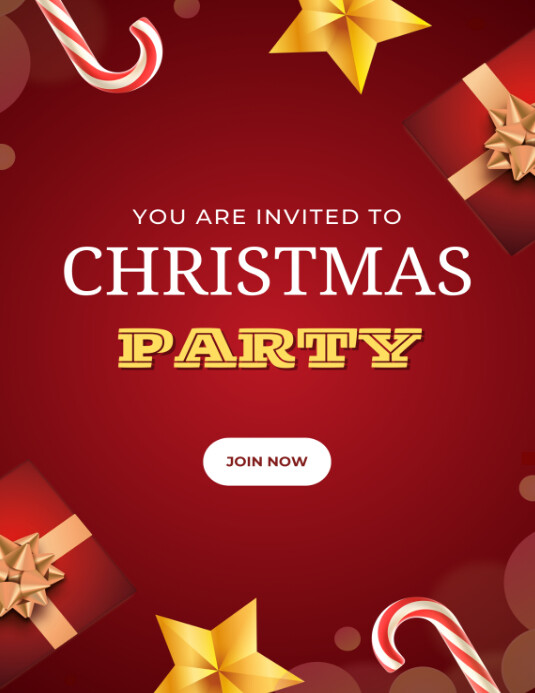 christmas party flyers Template | PosterMyWall