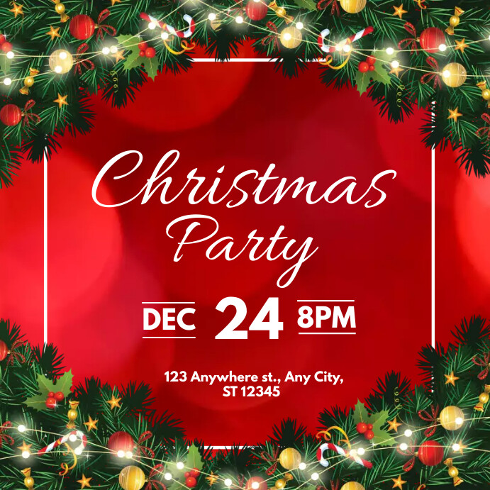 CHRISTMAS PARTY FLYERS Template | PosterMyWall