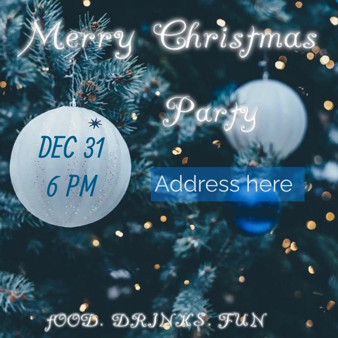 CHRISTMAS PARTY IG TEMPLATE | PosterMyWall
