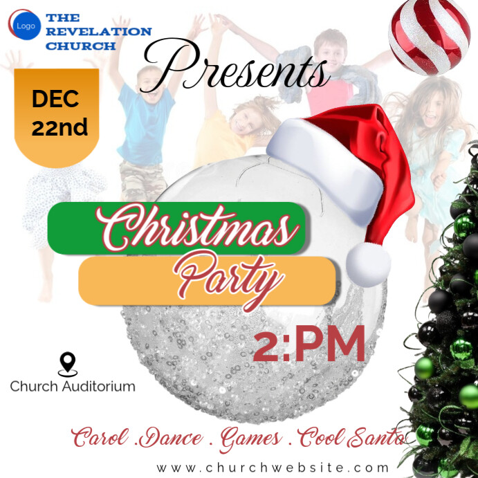 Christmas party Instagram post Templat | PosterMyWall