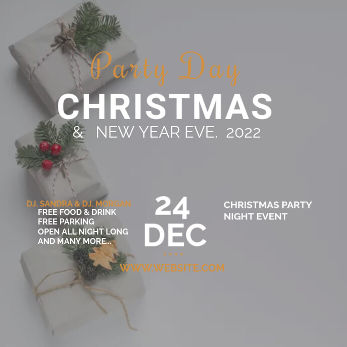 Plantilla de Christmas Party Instagram post | PosterMyWall