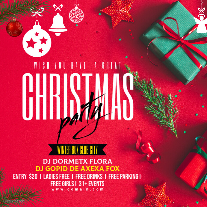 Christmas Party Instagram Post Template | PosterMyWall
