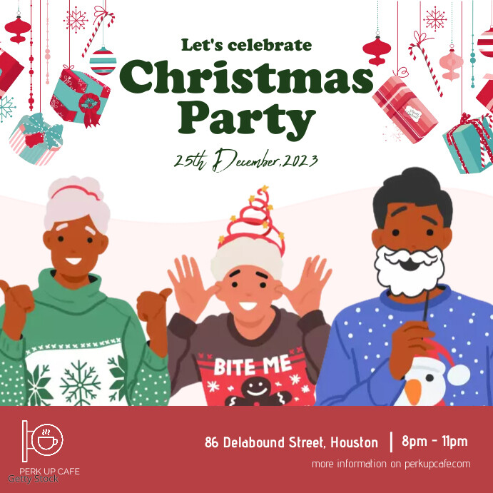 Copy of Christmas Party Instagram Post | PosterMyWall