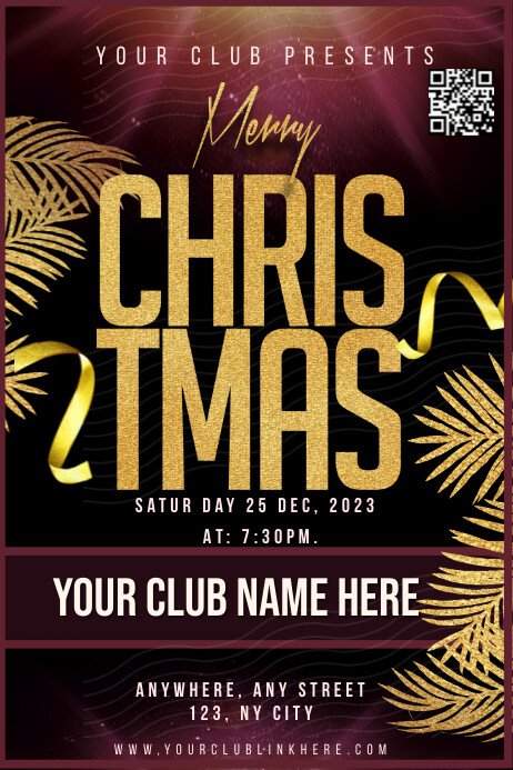 Christmas Party Invitation, Christmas Club Template | PosterMyWall