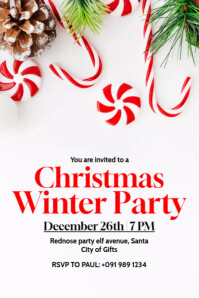 Christmas Party Layout Template | PosterMyWall