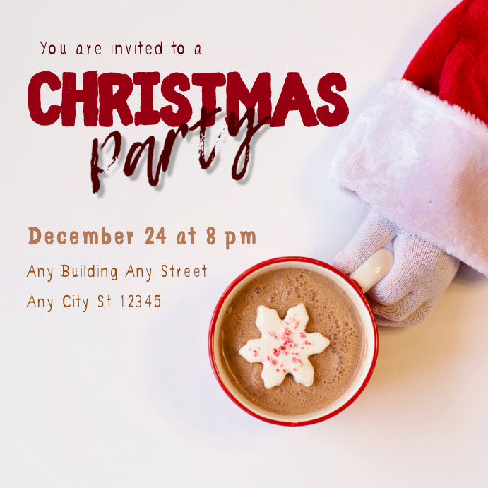 Christmas Party Invitation Template | PosterMyWall