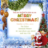 Christmas Party Invitation Template | PosterMyWall
