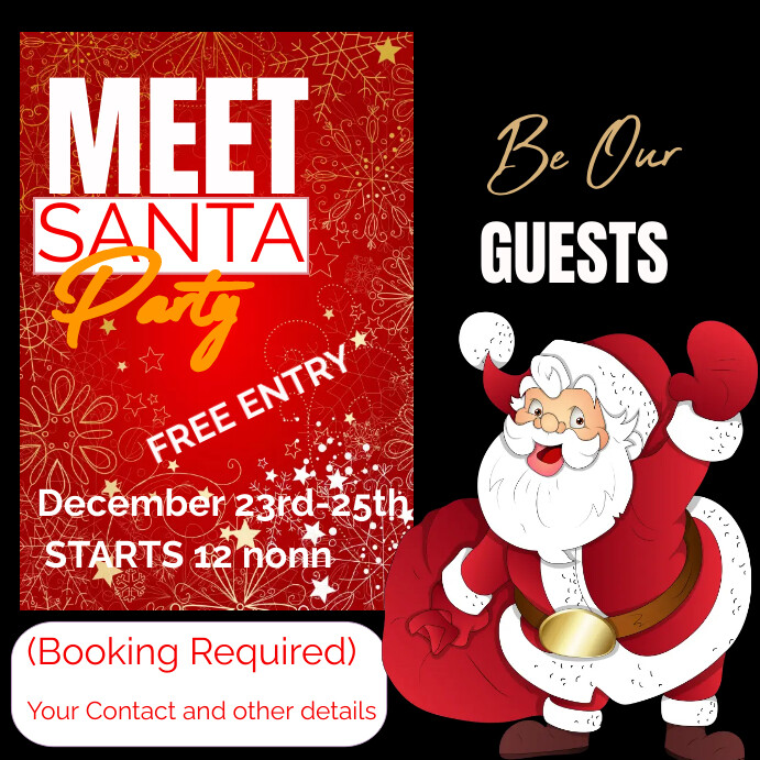 Christmas party invitation Template | PosterMyWall