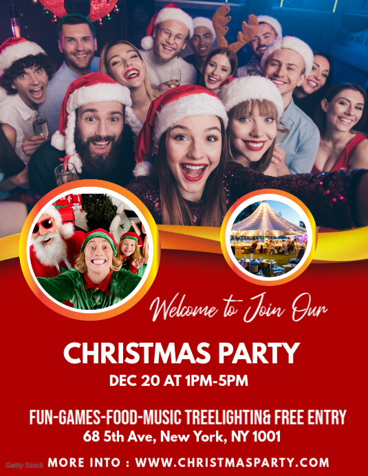 Christmas Party Invitation Template | PosterMyWall
