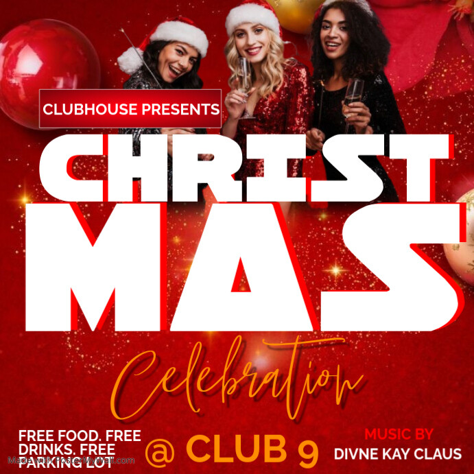 Christmas party invitation Template | PosterMyWall