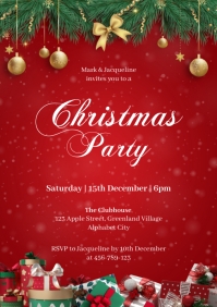 Christmas Party Invitation Template | PosterMyWall