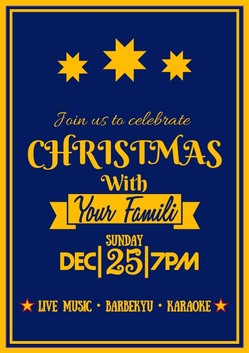 Plantilla de Christmas Party Invitation Family | PosterMyWall