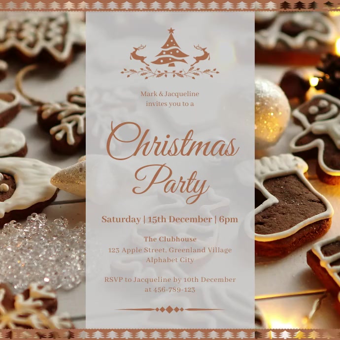 Christmas Party Invitation Template | PosterMyWall