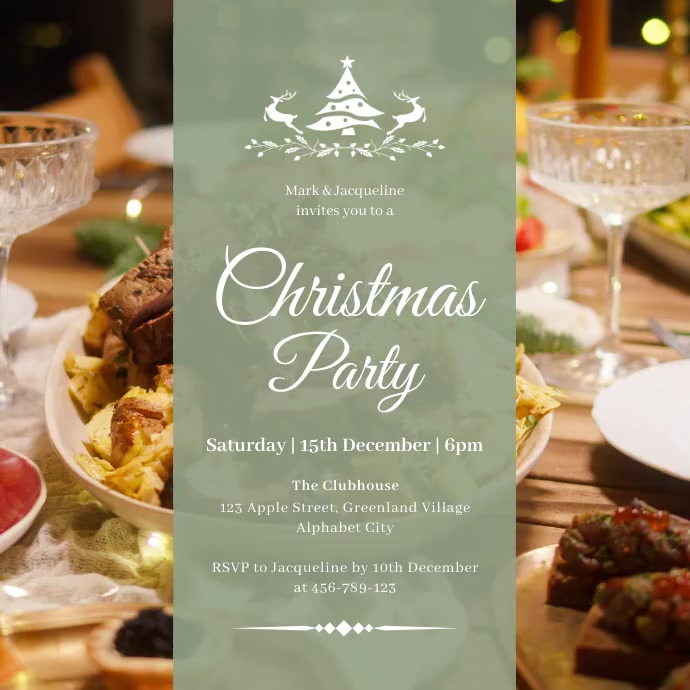 Christmas Party Invitation Template | PosterMyWall