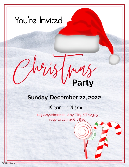 Christmas Party Invite Template | PosterMyWall