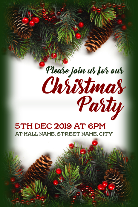 Christmas Party invite Template | PosterMyWall