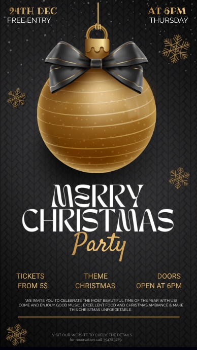 Christmas party invites Template | PosterMyWall