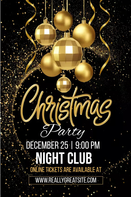 Christmas Party Night Club Template | PosterMyWall