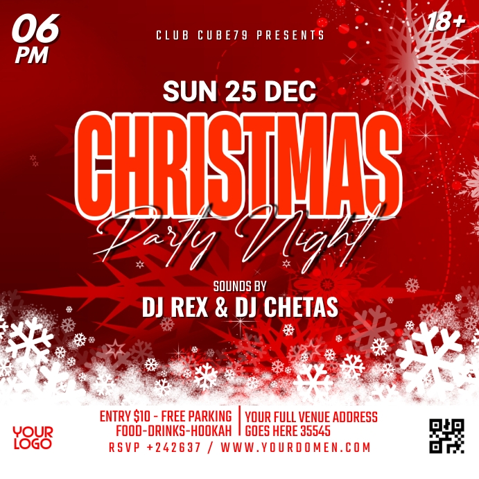 Christmas party night Template | PosterMyWall