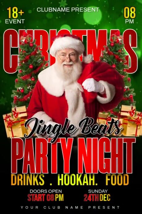 Christmas Party Night Template | PosterMyWall