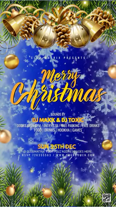 Christmas party night Template | PosterMyWall