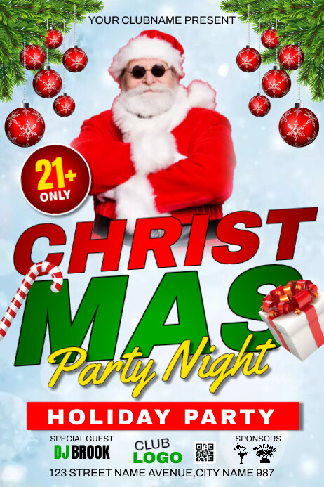 Copy of Christmas Party Night | PosterMyWall