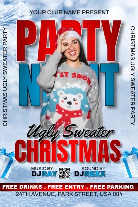 Christmas Party Night Template | PosterMyWall