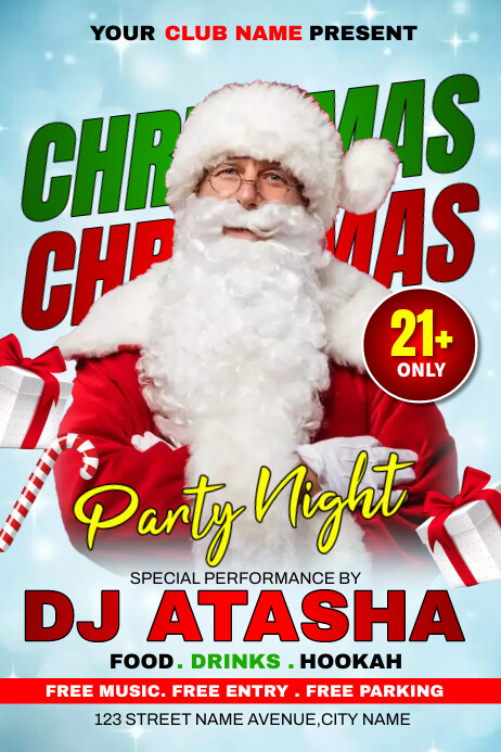 Christmas Party Night Template | PosterMyWall