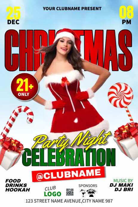 Christmas Party Night Template | PosterMyWall