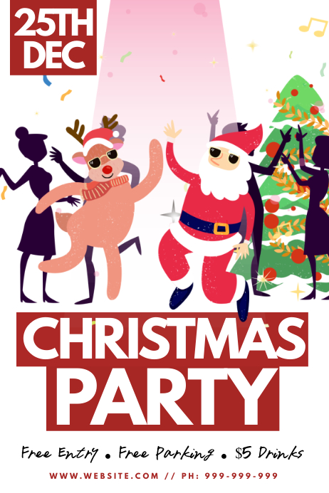Christmas Party Poster Template | PosterMyWall