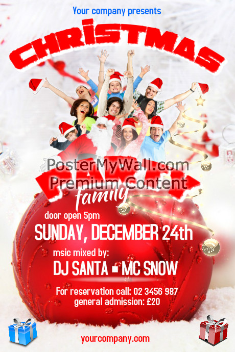 Christmas Party Poster Template | PosterMyWall