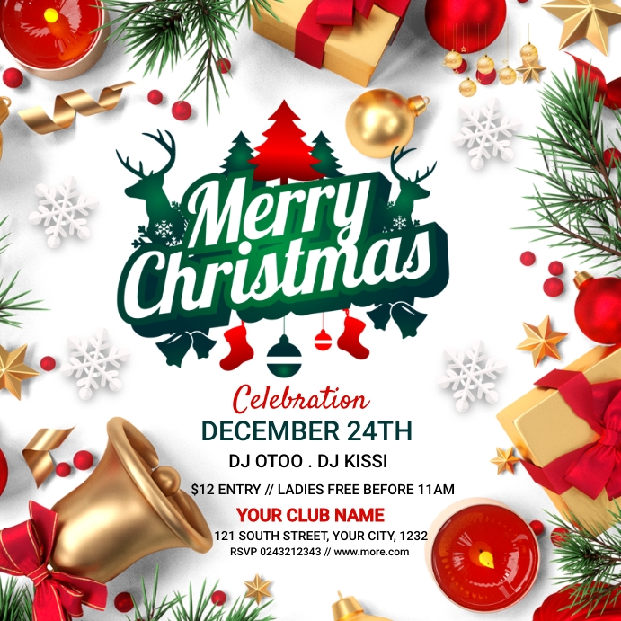 Christmas Party Poster Template | PosterMyWall