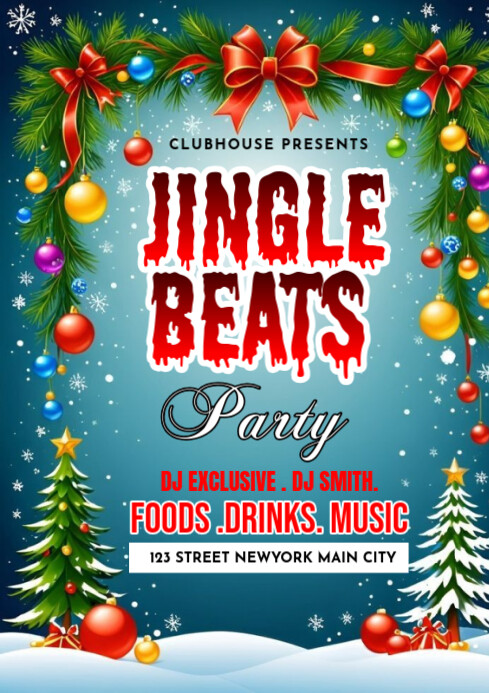 christmas party posters Template | PosterMyWall