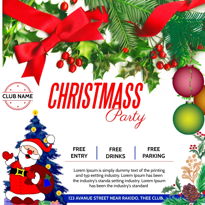 Copy of Christmas Party promotion | PosterMyWall