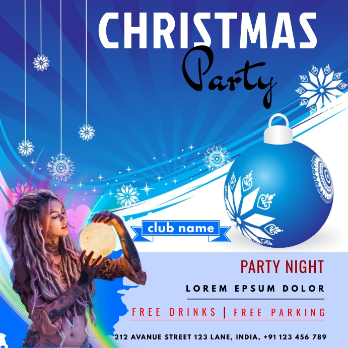 Christmas Party promotion Template | PosterMyWall