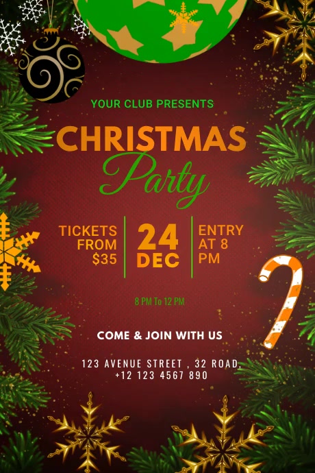 Copy of Christmas Party promotion | PosterMyWall