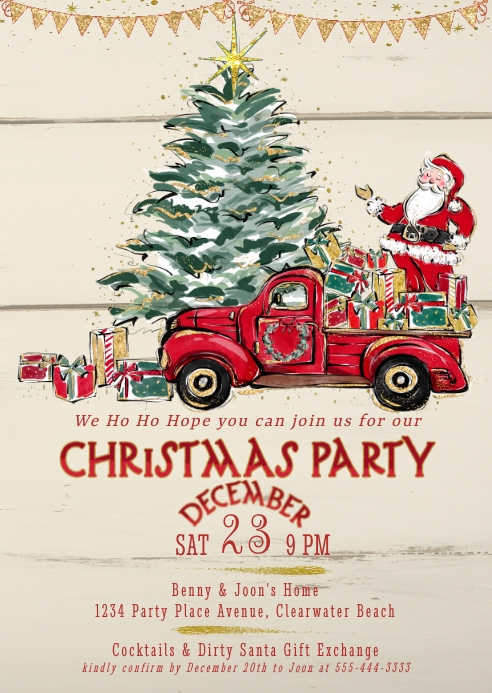 Rustic Party Invitation Templates