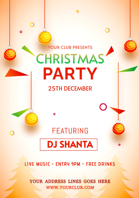 CHRISTMAS PARTY TEMPLATE | PosterMyWall