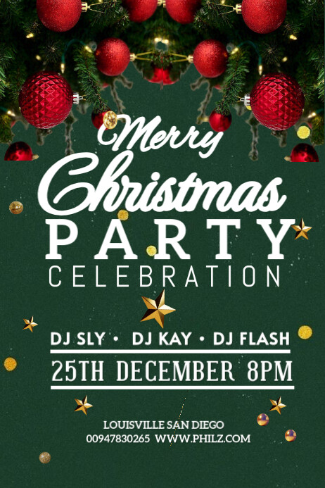 Copy of Christmas Party template | PosterMyWall