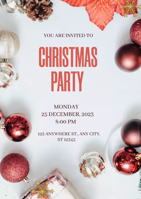 christmas party template | PosterMyWall