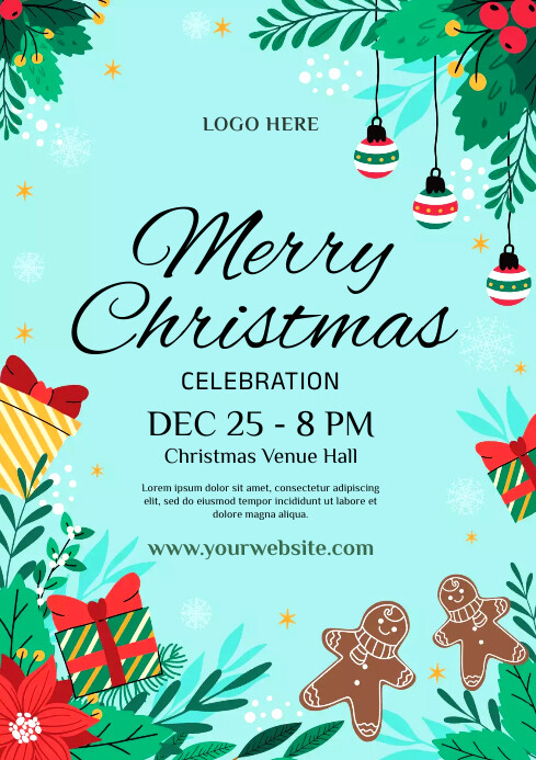 CHRISTMAS PARTY TEMPLATE | PosterMyWall