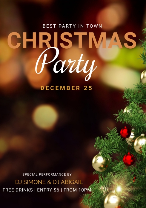 CHRISTMAS PARTY TEMPLATE | PosterMyWall