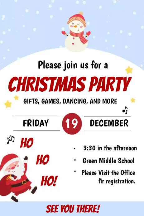 Plantilla de Christmas Party Templates | PosterMyWall